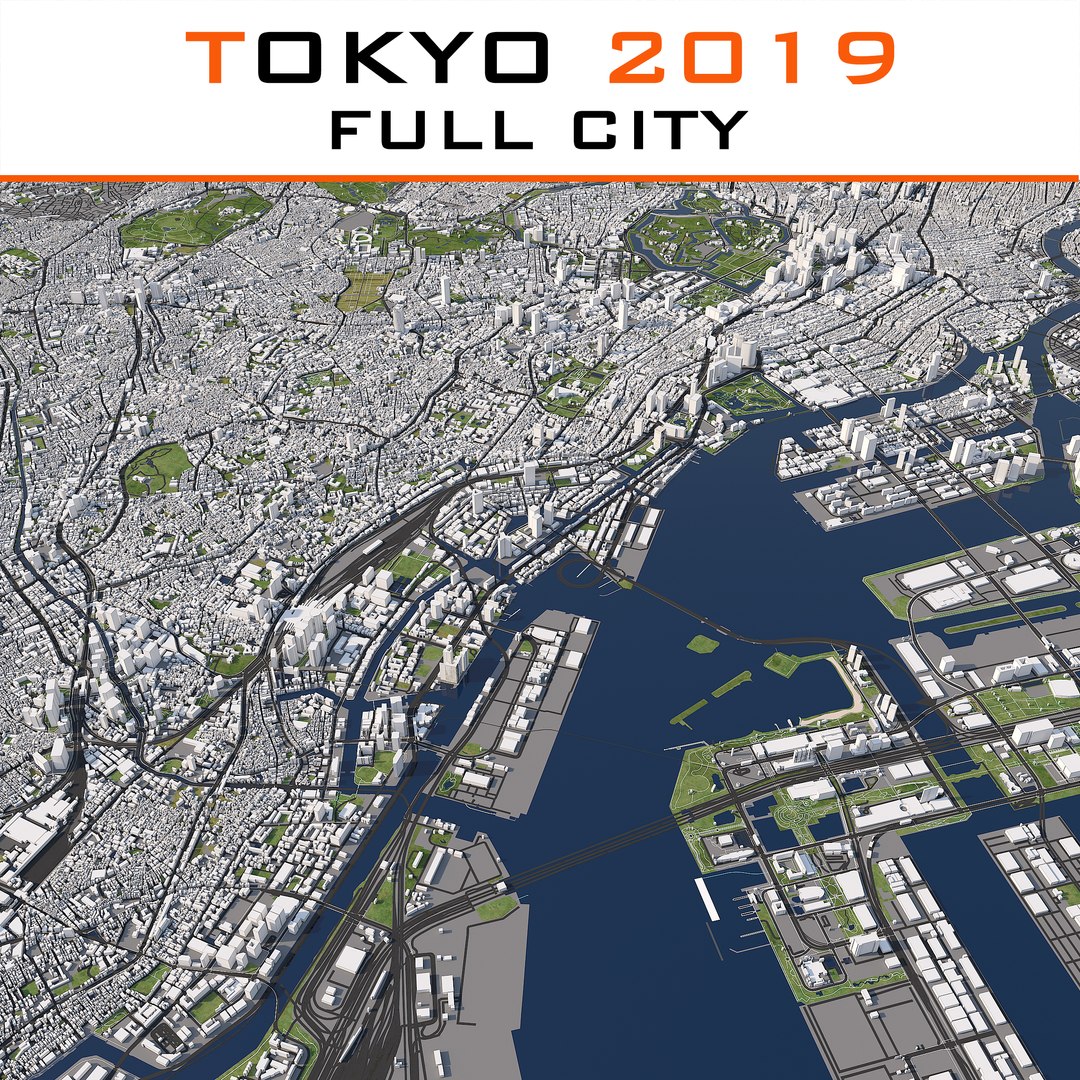 Tokyo cityscape 2019 city model - TurboSquid 1452937