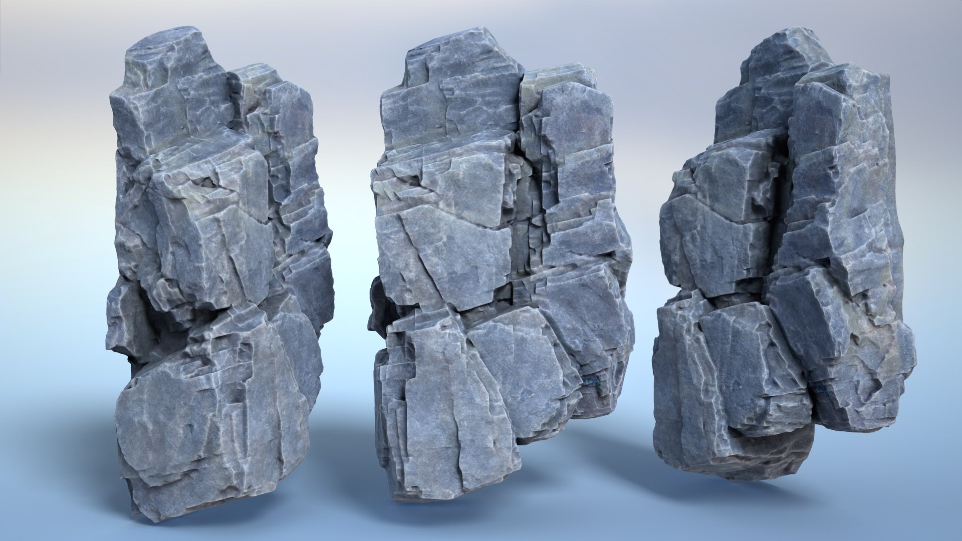 6 Modular Cliff Faces - 240915 3D - TurboSquid 2281935
