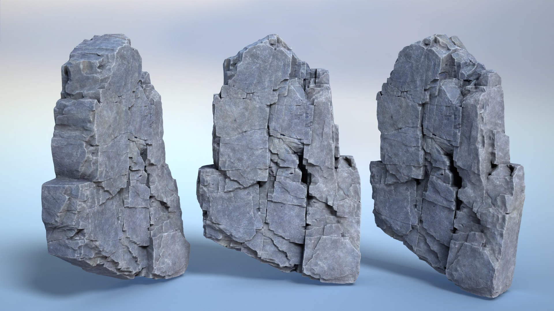 6 Modular Cliff Faces - 240915 3D - TurboSquid 2281935
