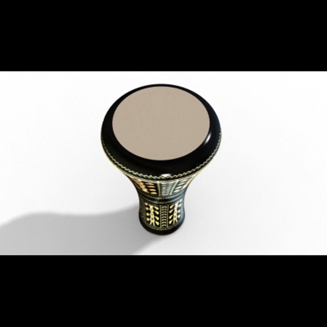3d Model Maghreb Drum Derbuka