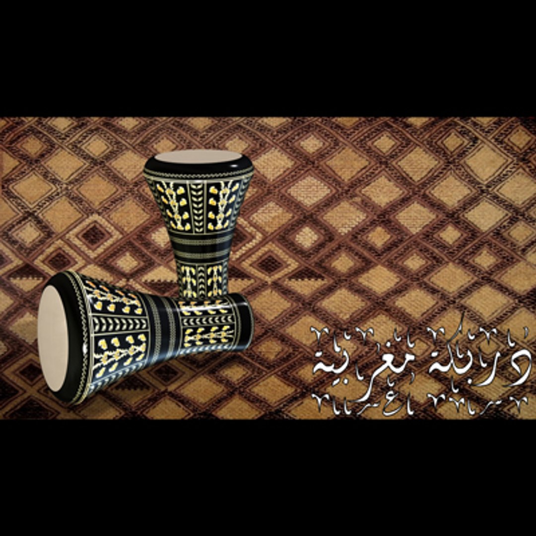 3d Model Maghreb Drum Derbuka