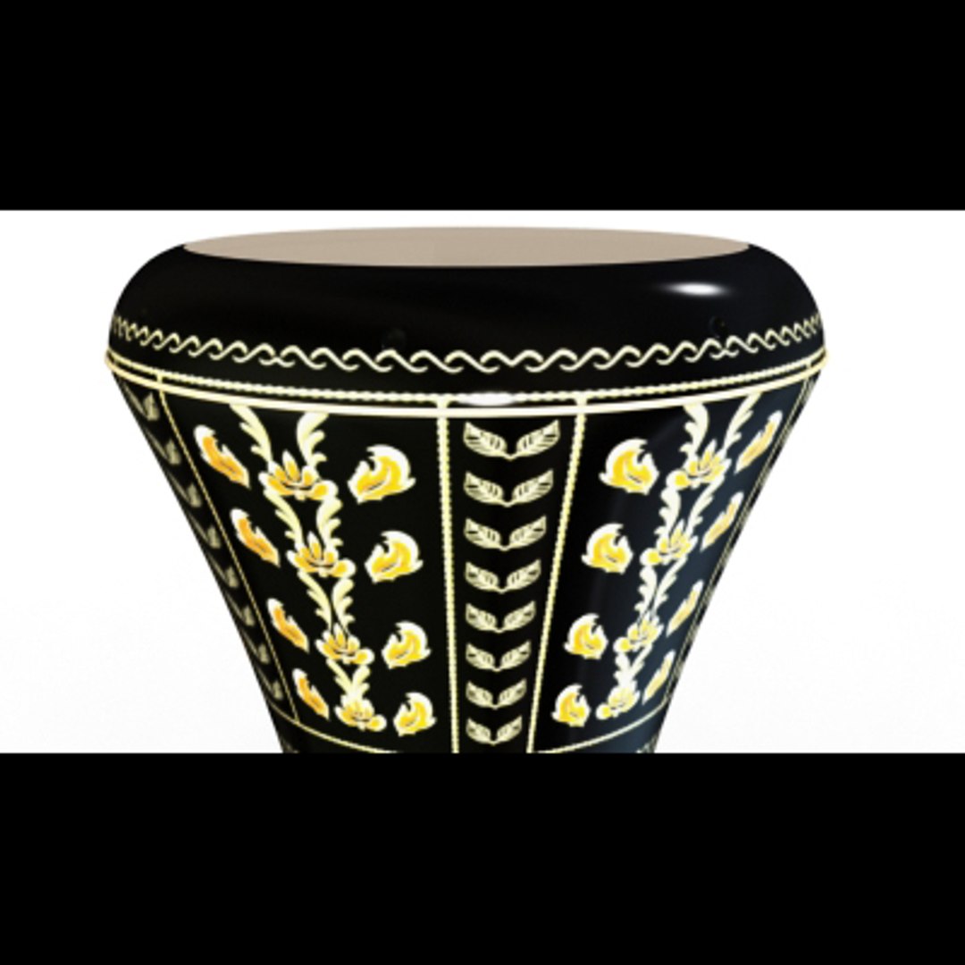 3d Model Maghreb Drum Derbuka