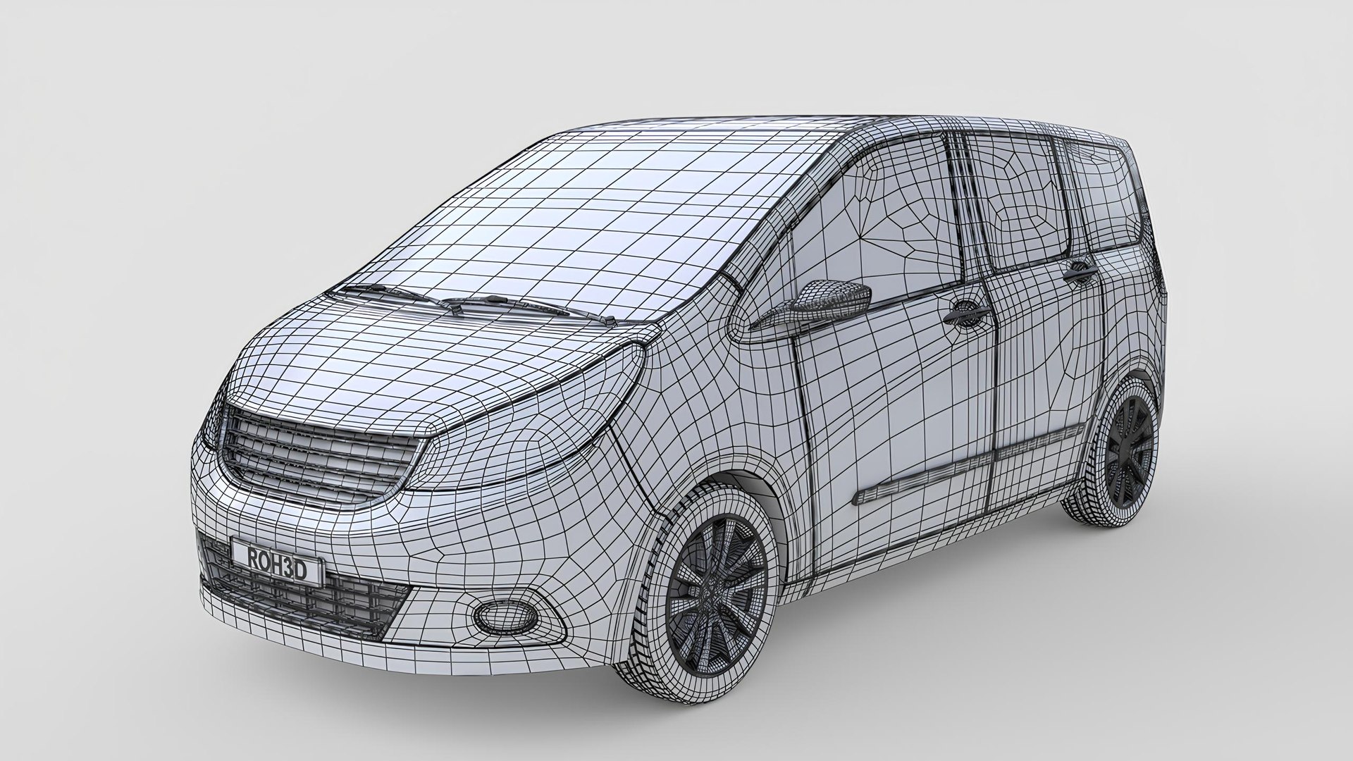 3D Generic MPV 2009 - TurboSquid 2355559