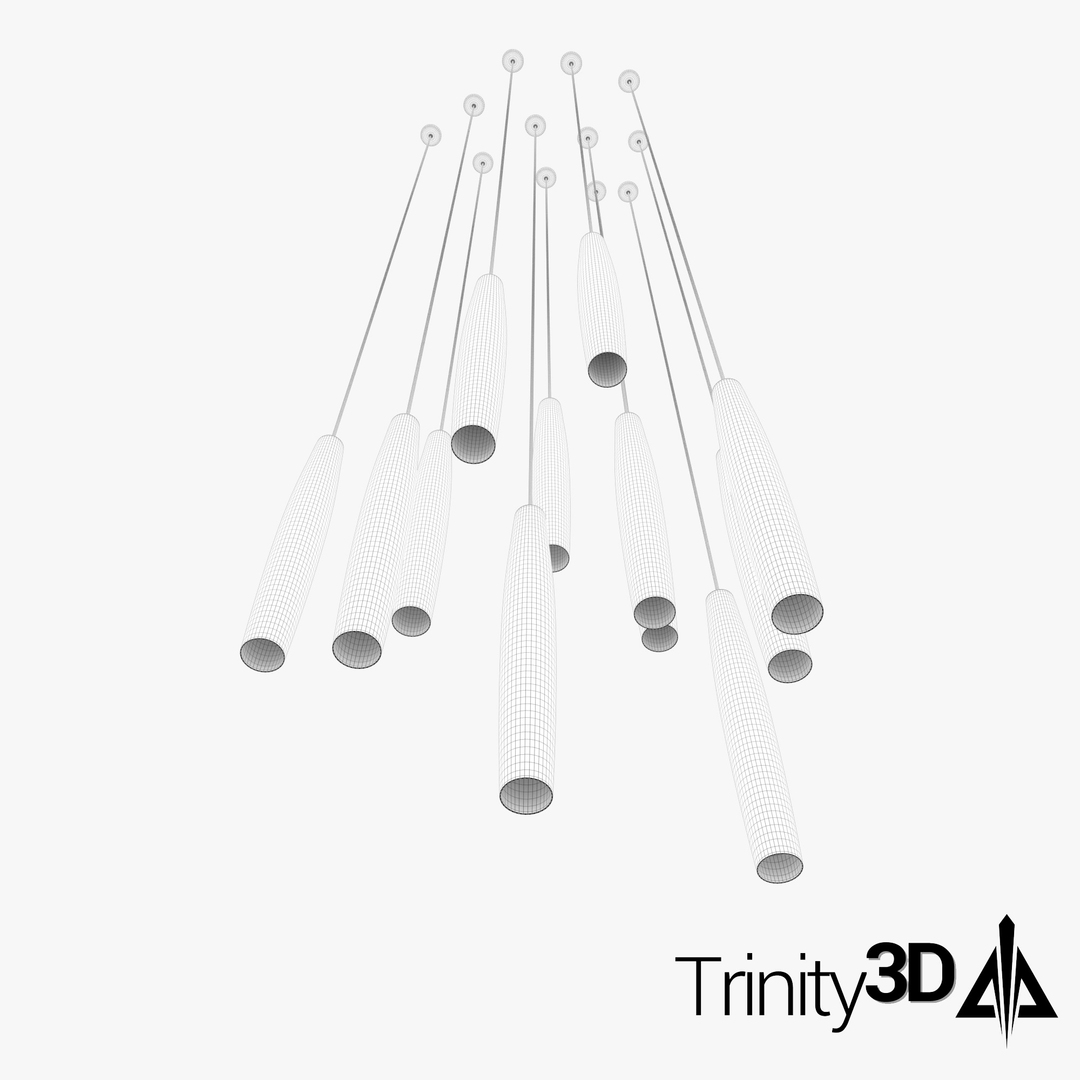 Hanging drop lights 3D model - TurboSquid 1581340