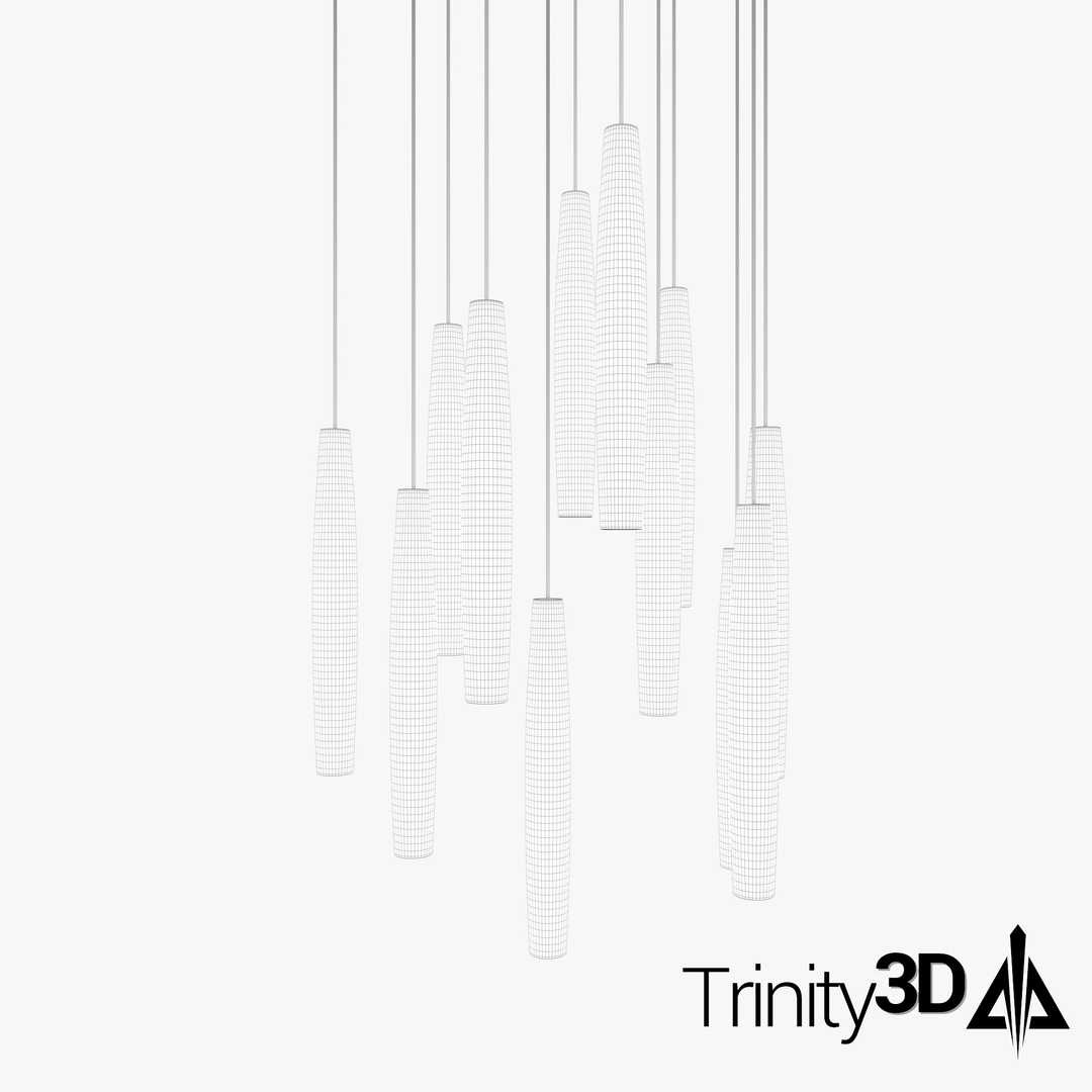 Hanging drop lights 3D model - TurboSquid 1581340