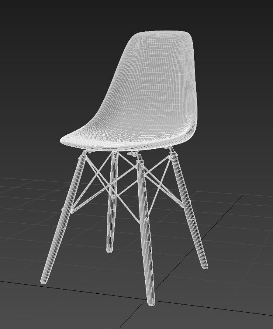 3d Eames Plastic Chair Model