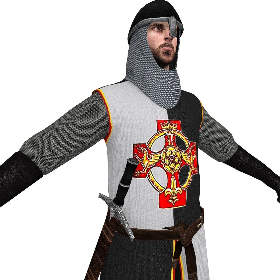 3d model of medieval knight