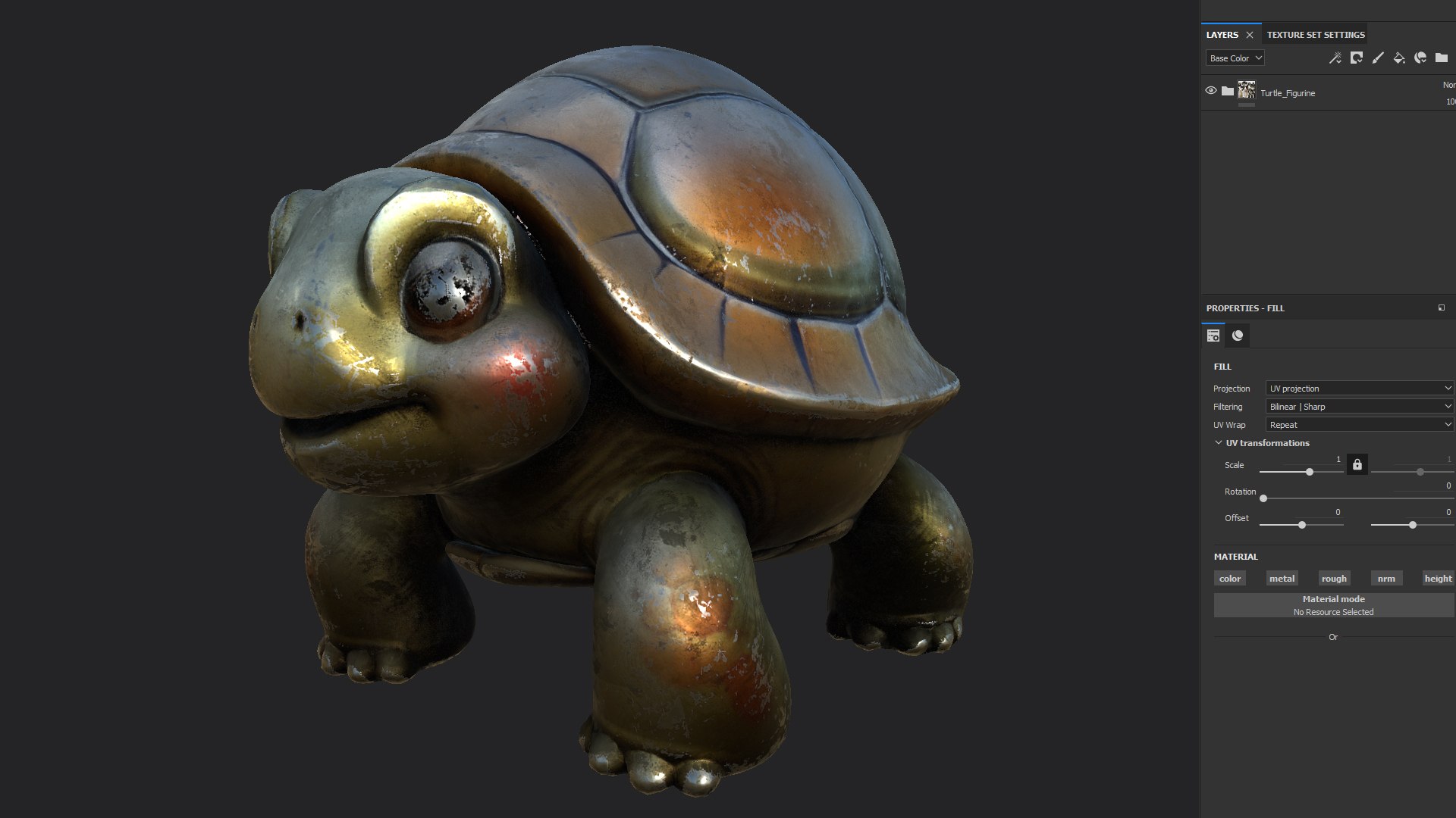 3D Model Turtle Figurine - TurboSquid 2349462