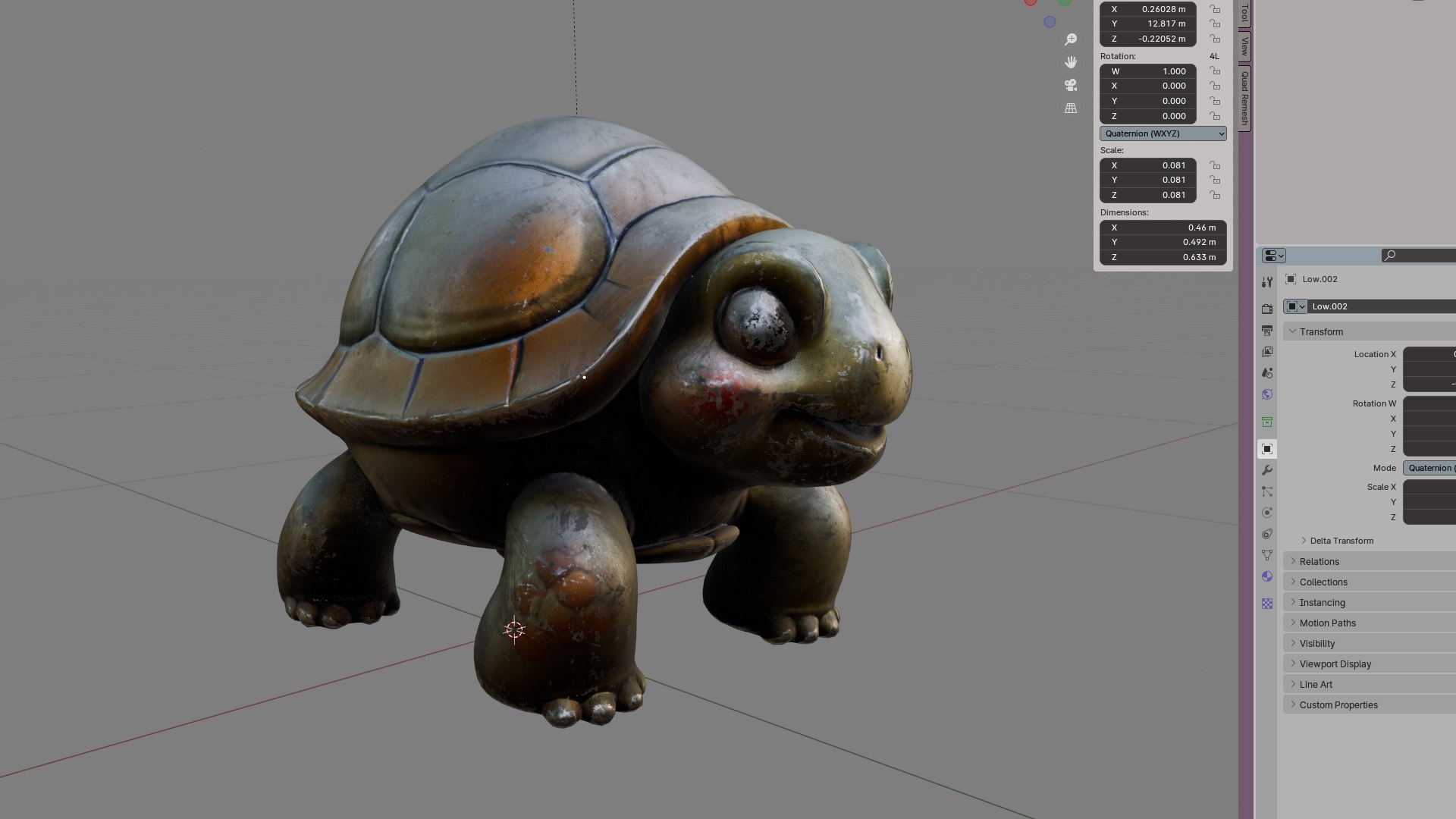 3D Model Turtle Figurine - TurboSquid 2349462