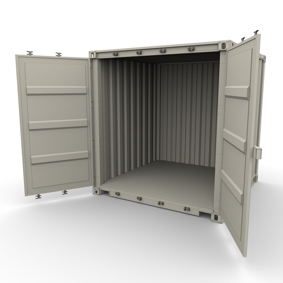 8ft Shipping Container 3D Model - TurboSquid 1324885
