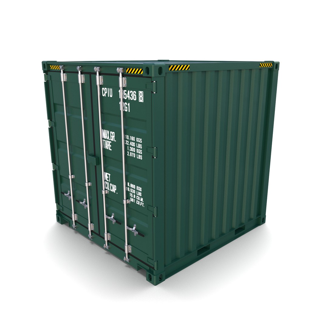 8ft Shipping Container 3D Model - TurboSquid 1324885