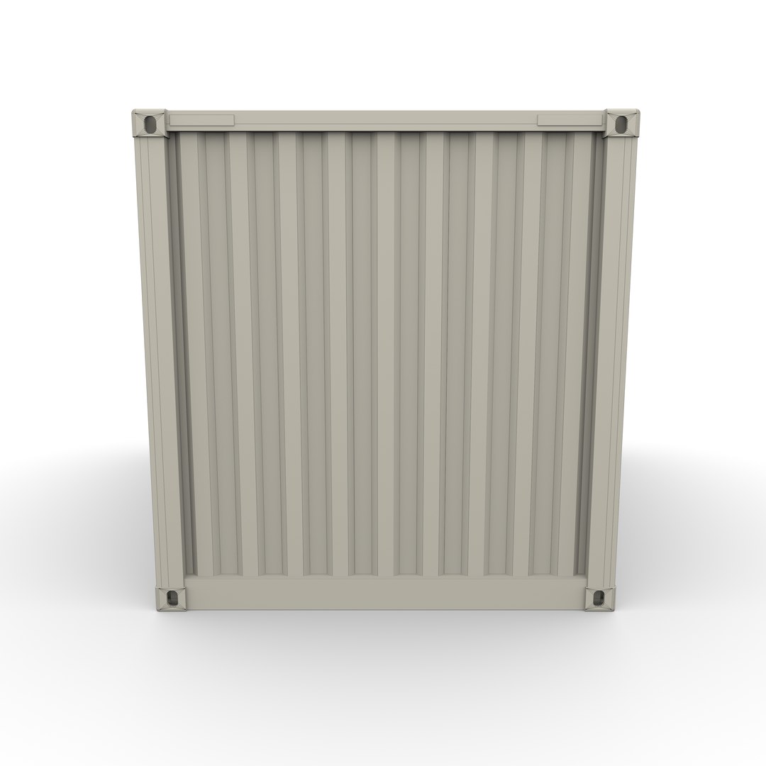 8ft Shipping Container 3D Model - TurboSquid 1324885