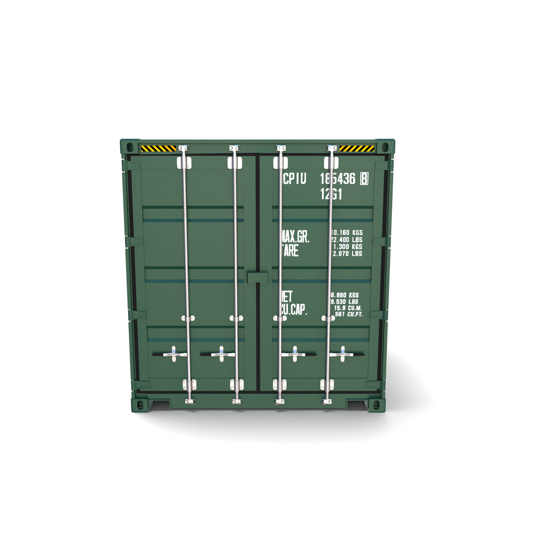 8ft Shipping Container 3D Model - TurboSquid 1324885