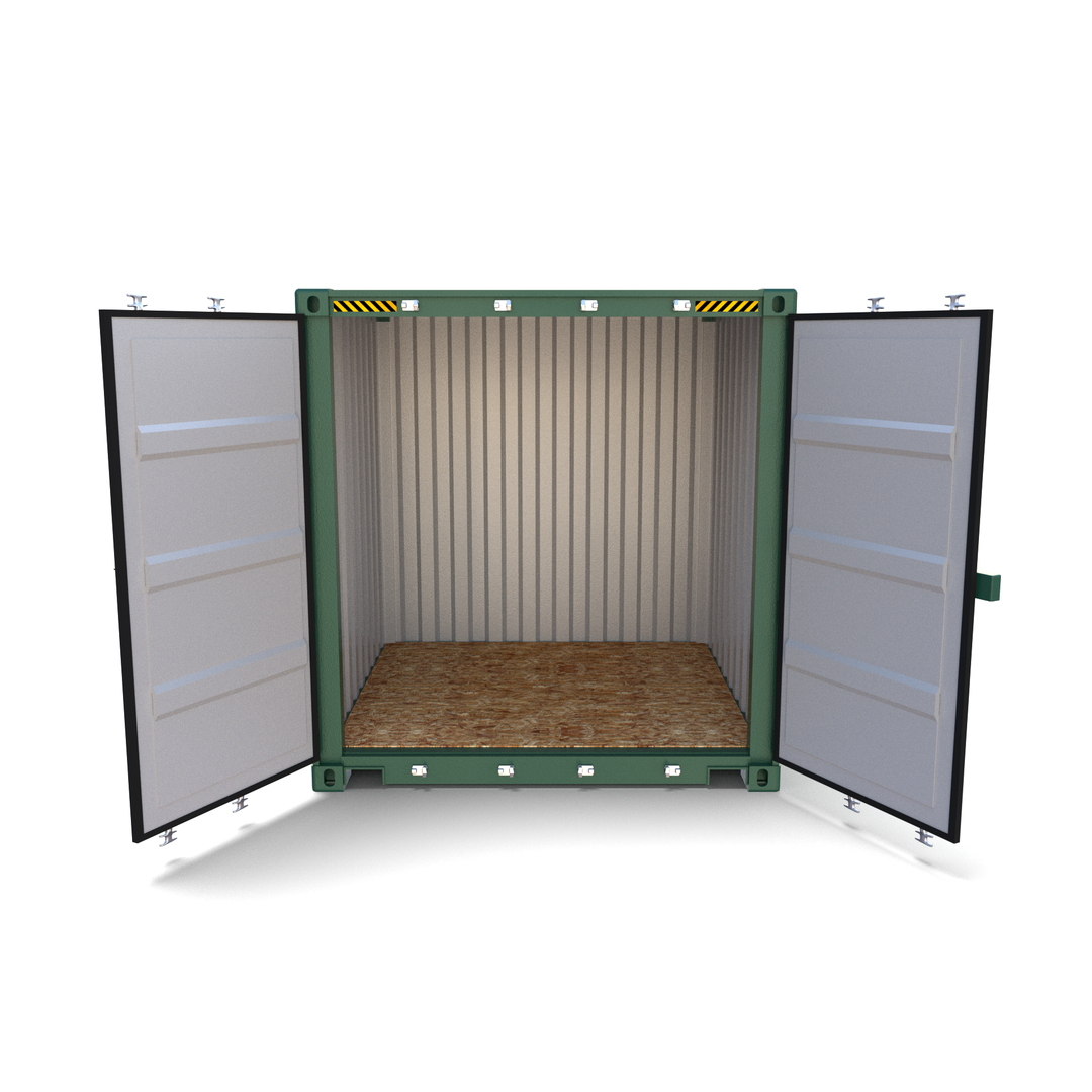 8ft Shipping Container 3D Model - TurboSquid 1324885