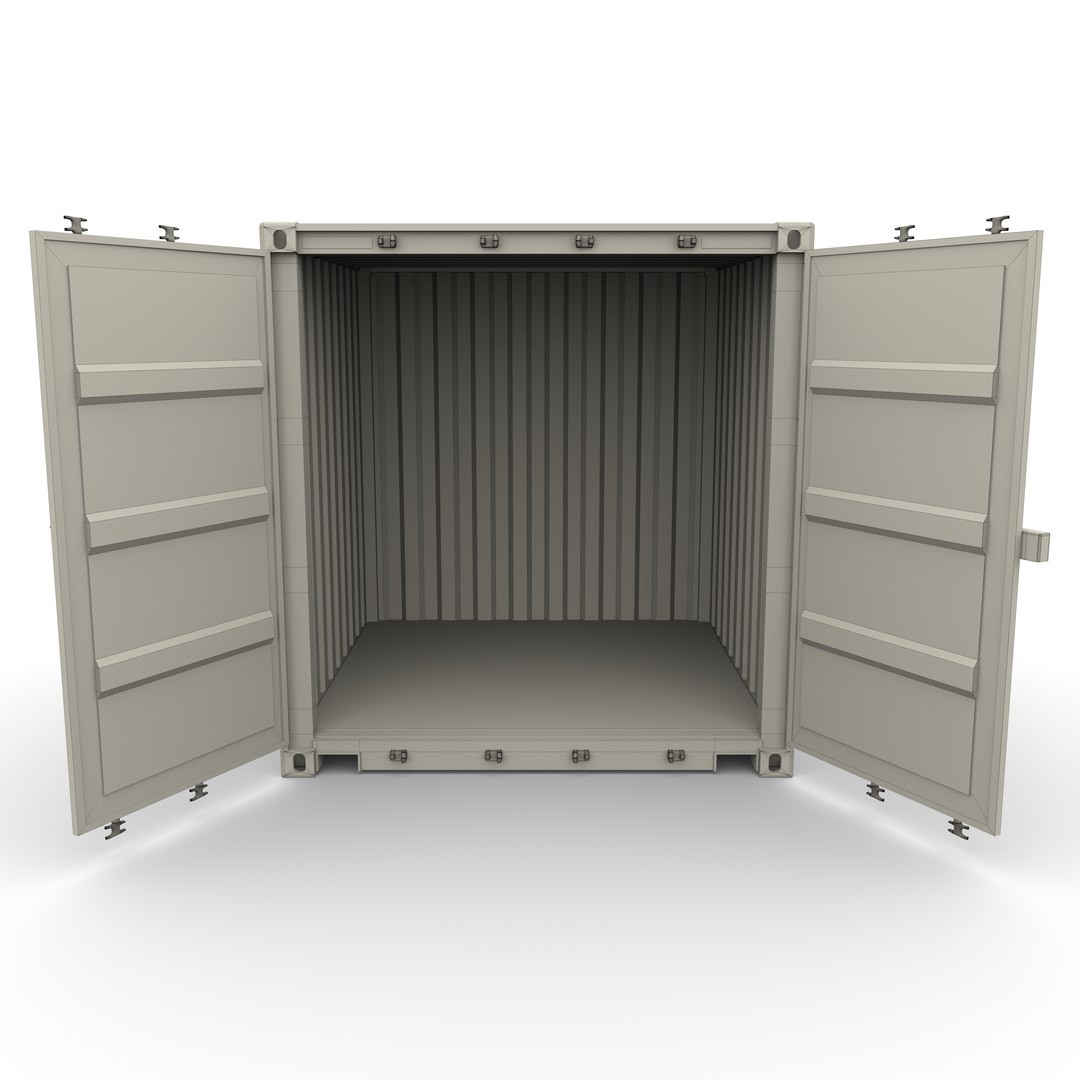 8ft Shipping Container 3D Model - TurboSquid 1324885