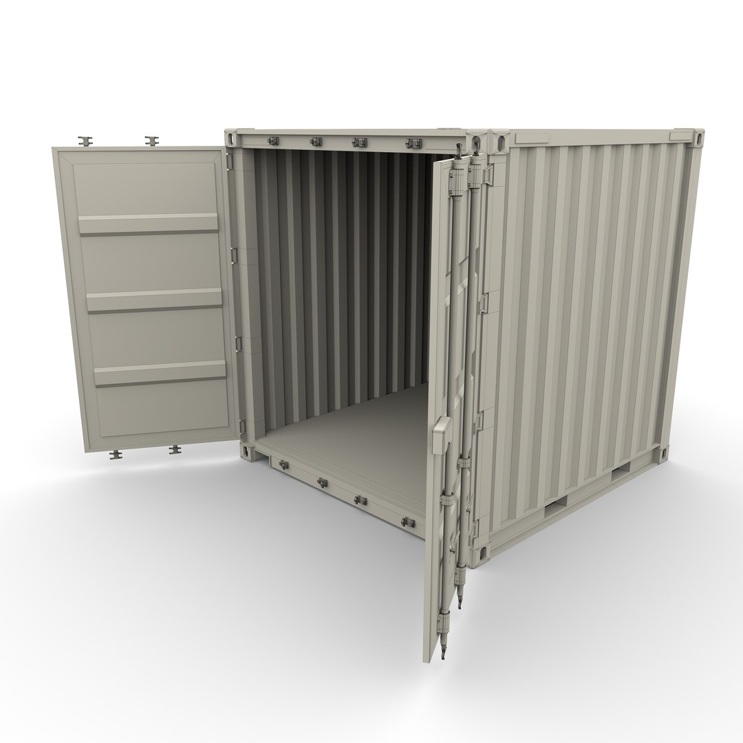 8ft Shipping Container 3D Model - TurboSquid 1324885