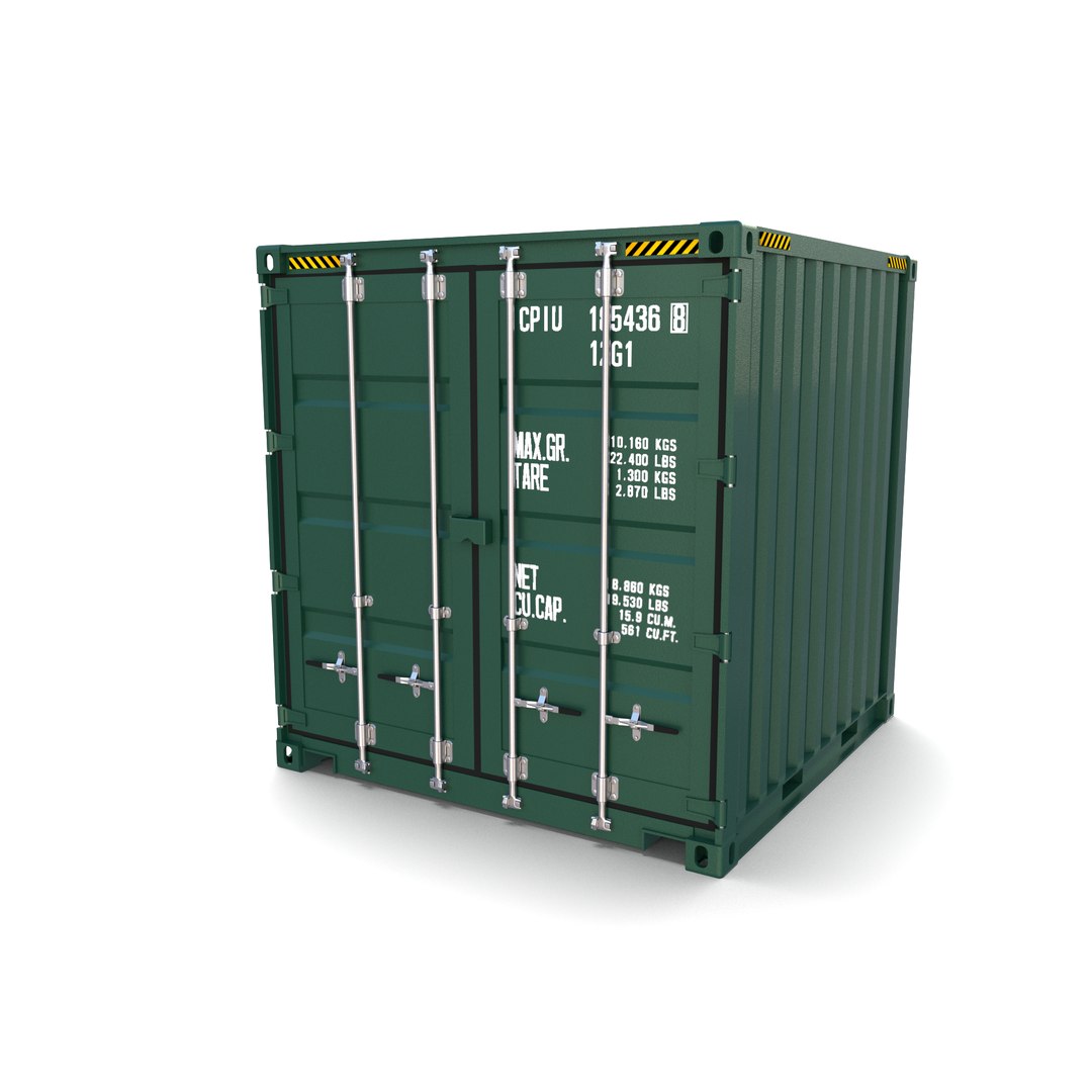 8ft Shipping Container 3D Model - TurboSquid 1324885