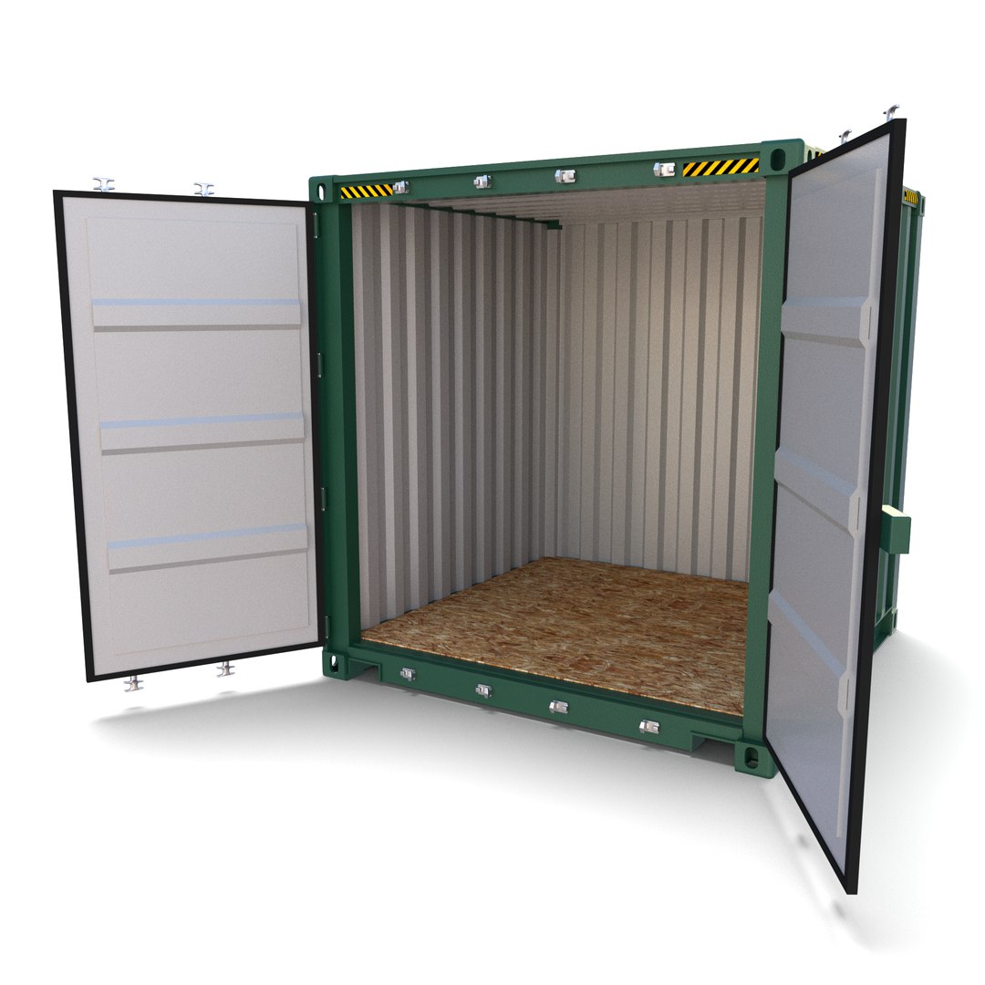 8ft Shipping Container 3D Model - TurboSquid 1324885