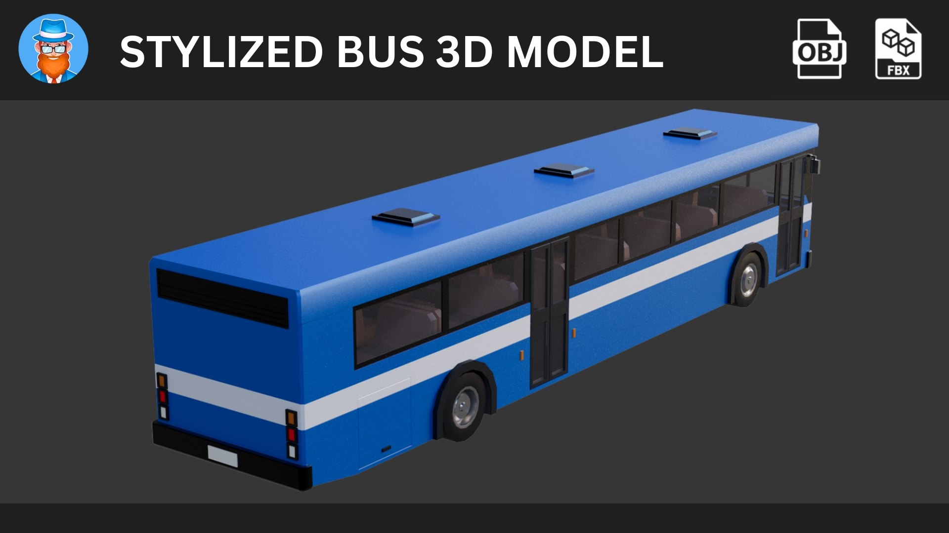 Stylized Bus 3D Model 3D Model - TurboSquid 2398634