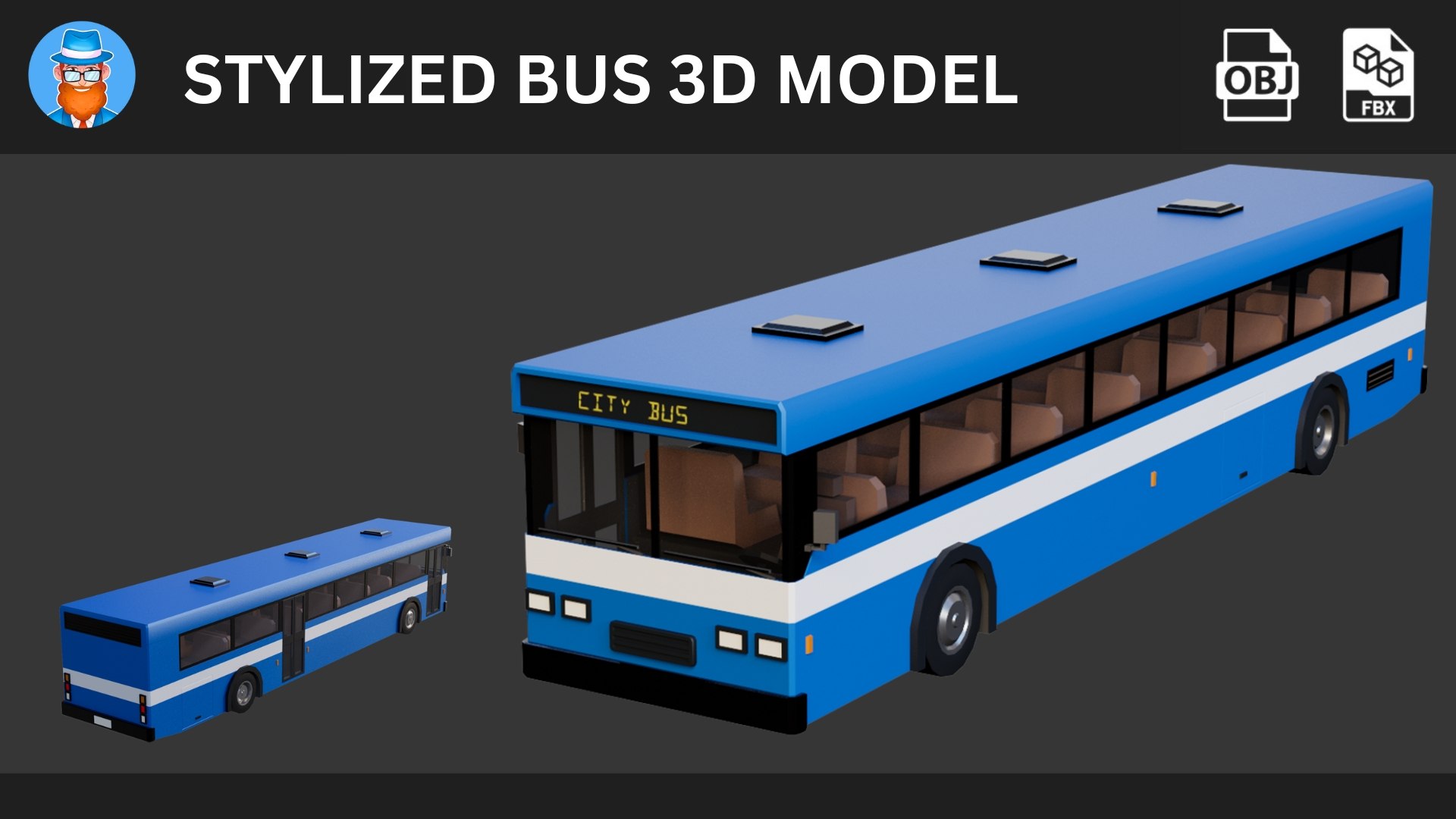 Stylized Bus 3D Model 3D Model - TurboSquid 2398634