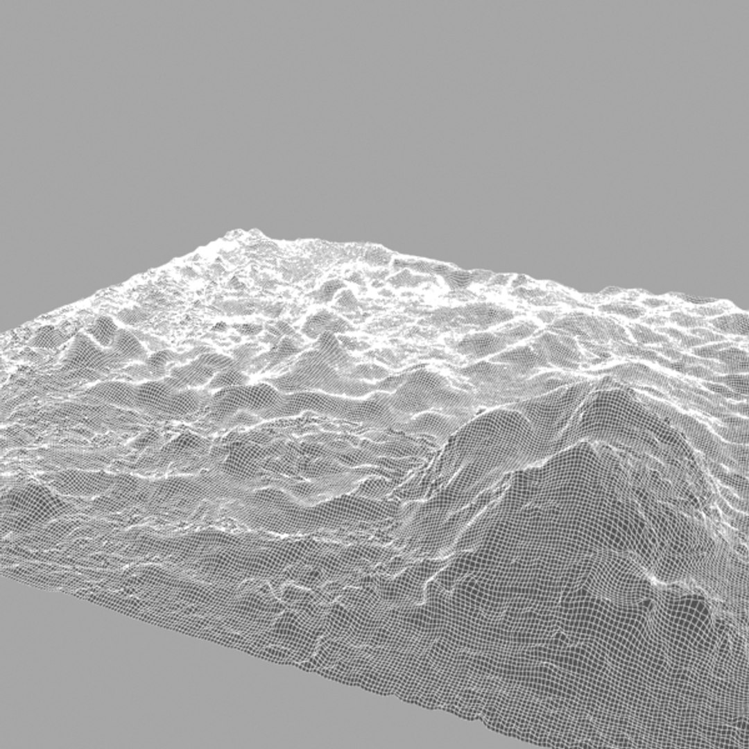 3d Model Desert Terrain