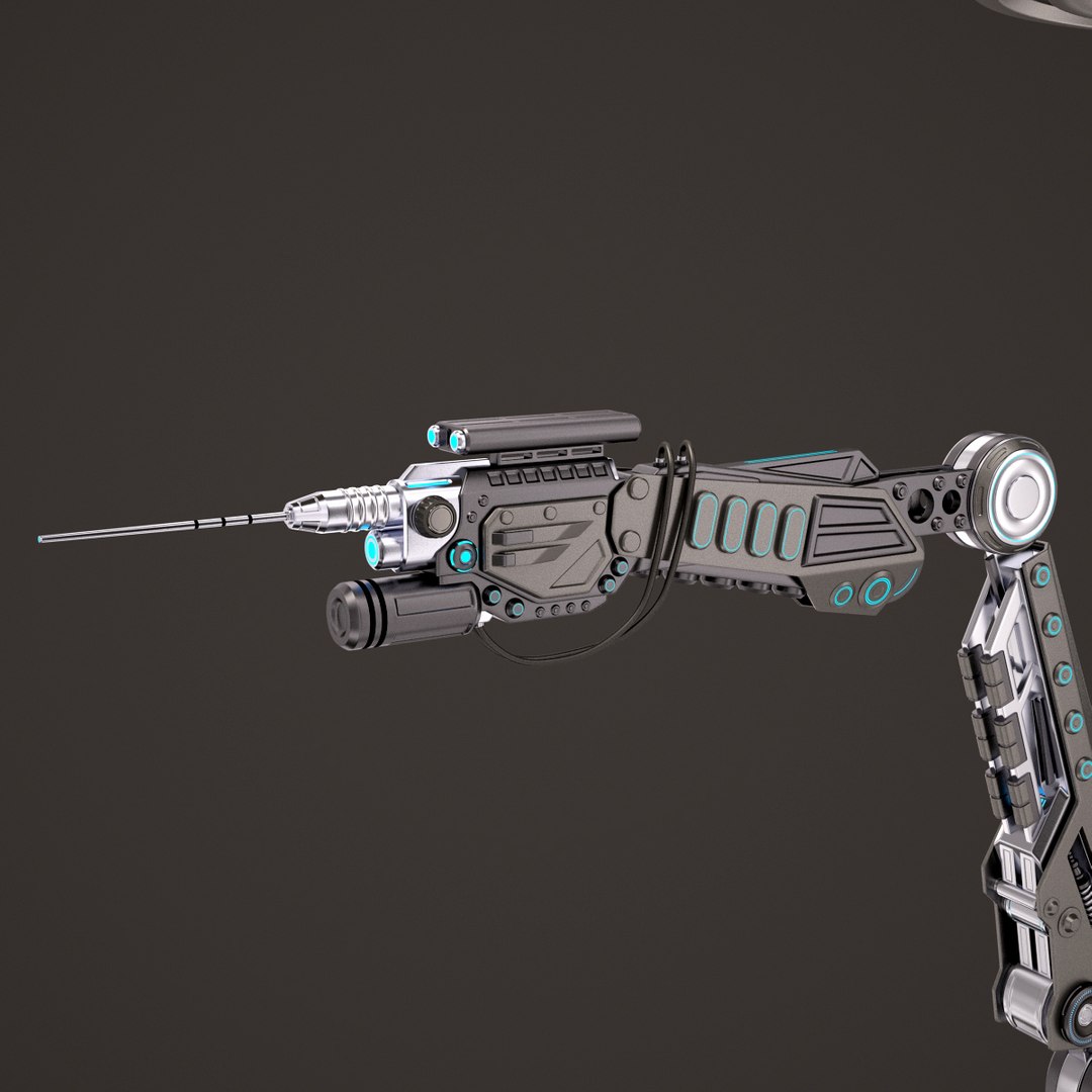3D Robotic Arm 02 Stylized - TurboSquid 1236280