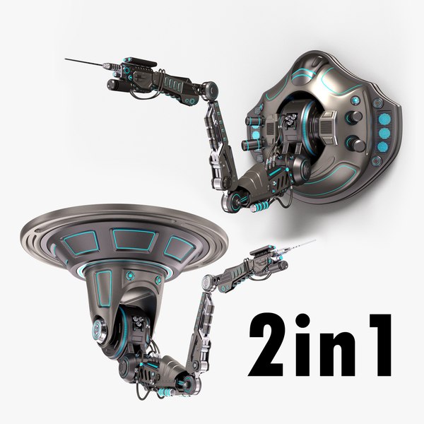 3D robotic arm 02 stylized - TurboSquid 1236280