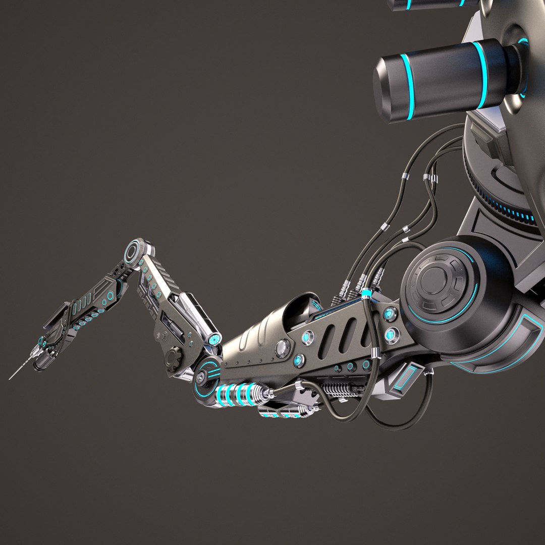 3D Robotic Arm 02 Stylized - TurboSquid 1236280