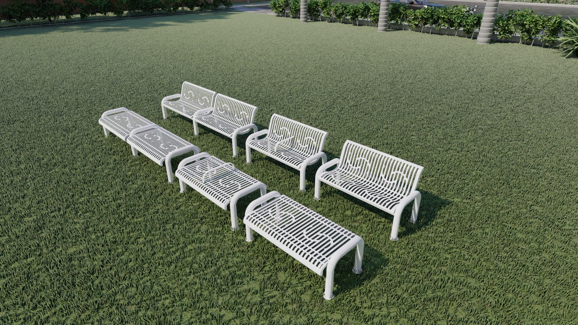 Park Benches 3D Model - TurboSquid 1573845