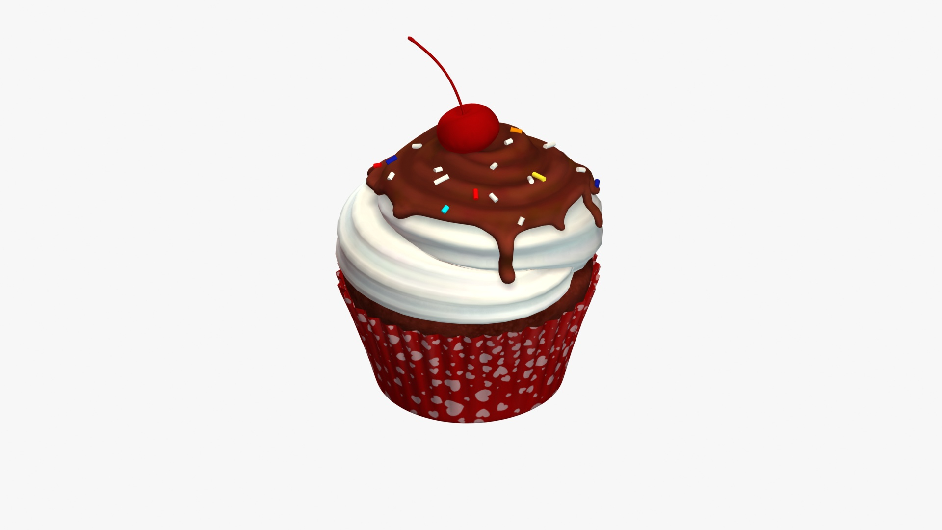 3D Cupcake Candy Topping Model - TurboSquid 1493784