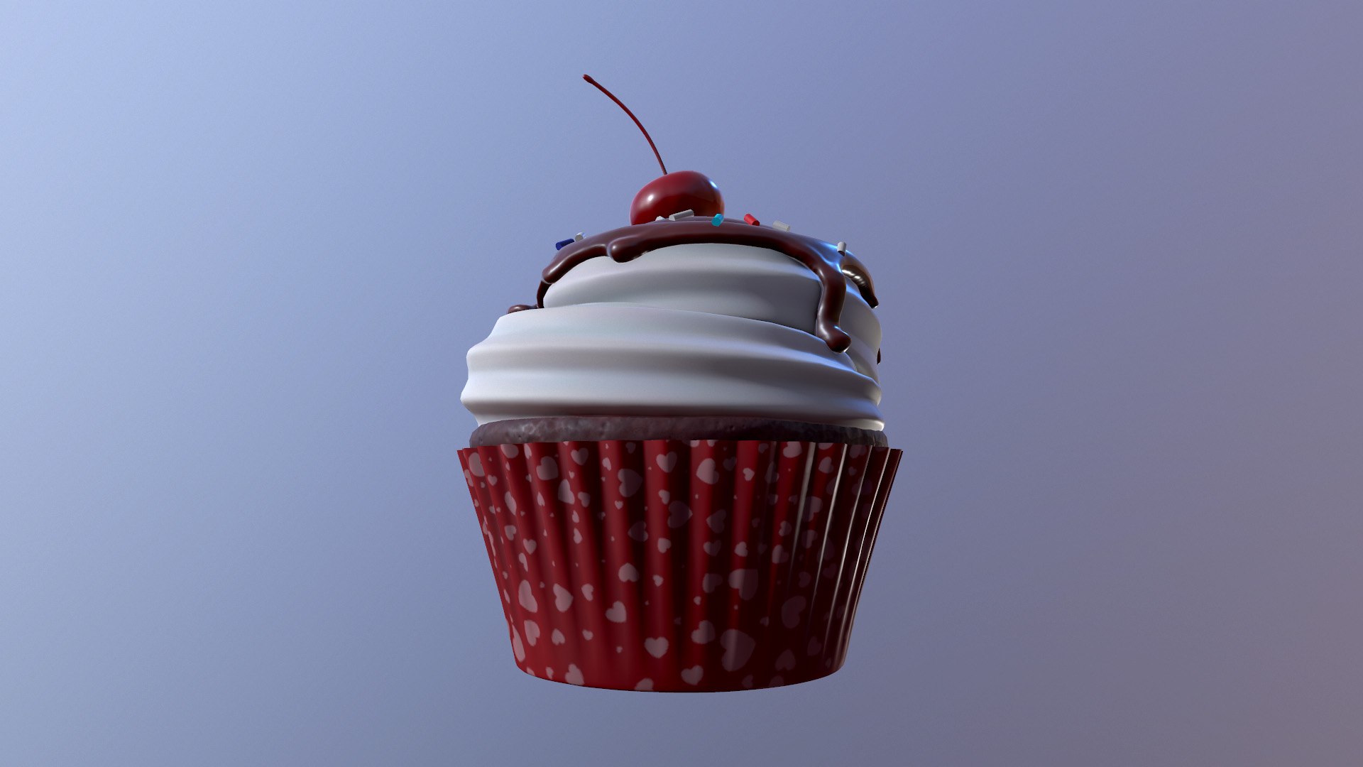 3D Cupcake Candy Topping Model - TurboSquid 1493784