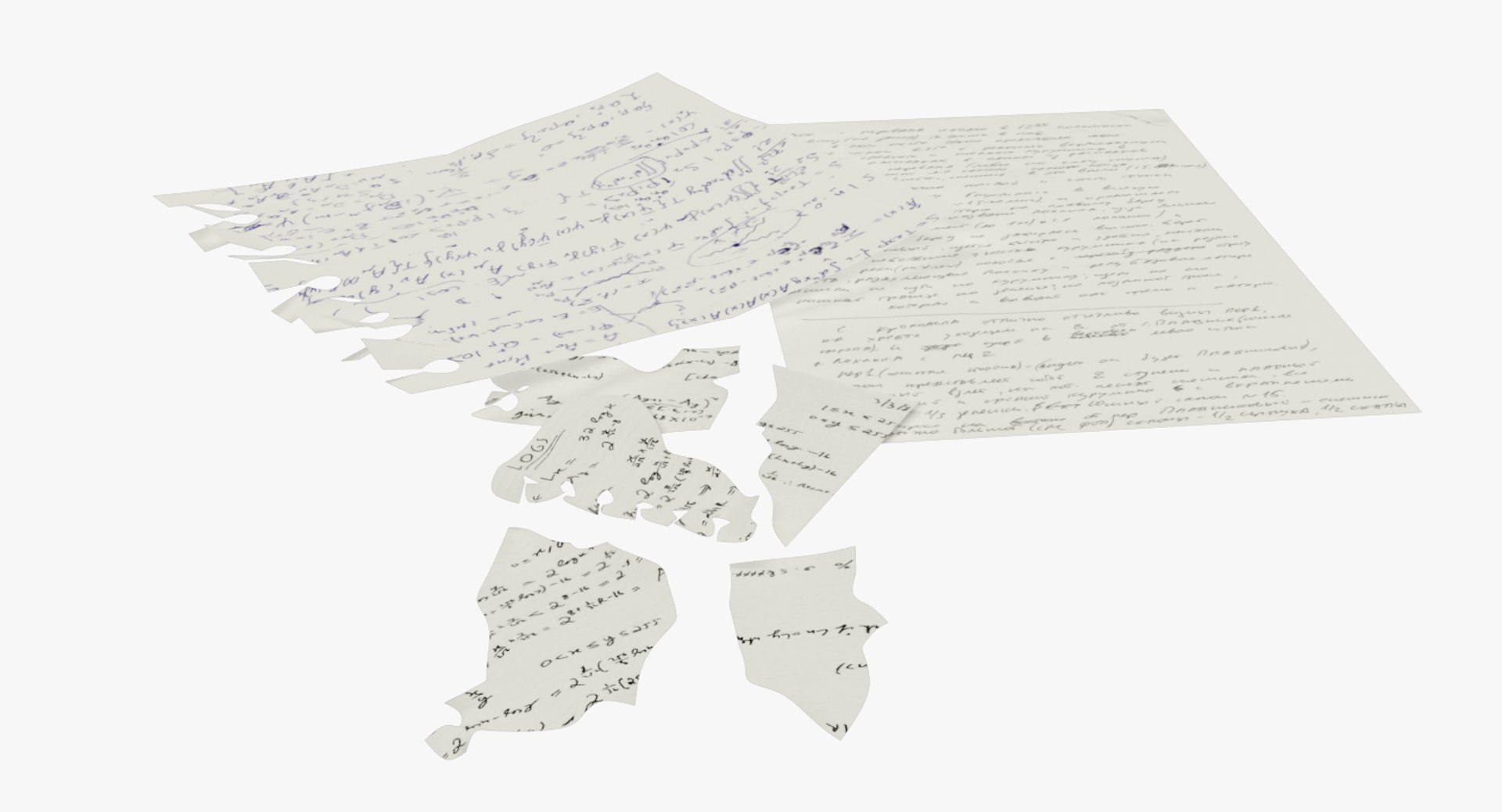 3D Paper Debris Model - TurboSquid 1207842