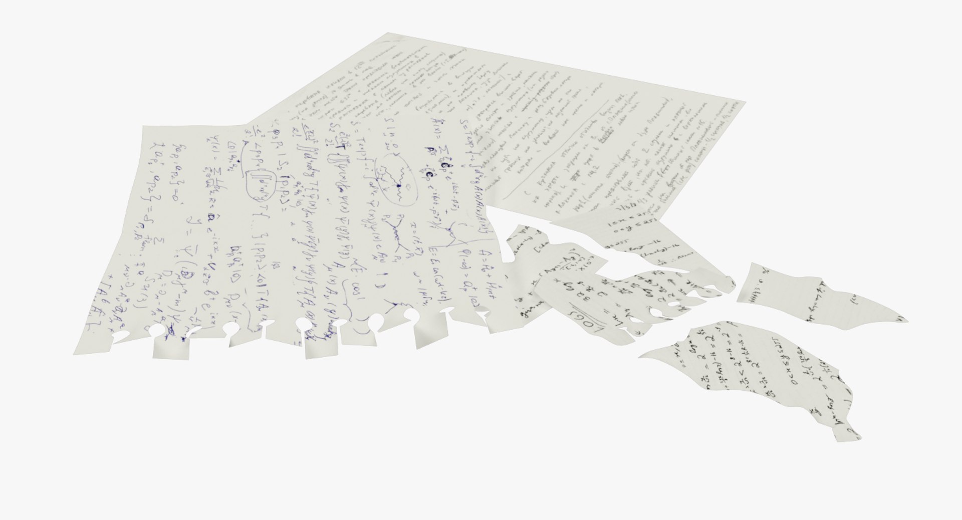 3D Paper Debris Model - TurboSquid 1207842