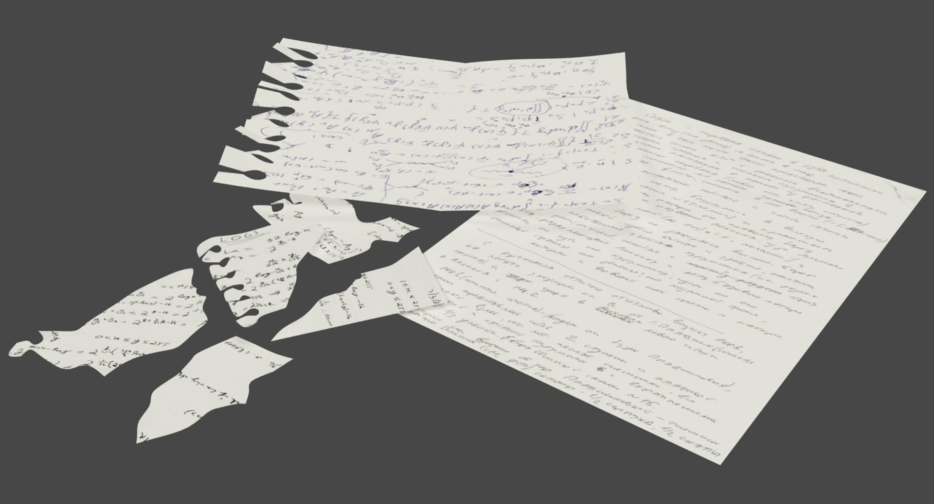 3D Paper Debris Model - TurboSquid 1207842