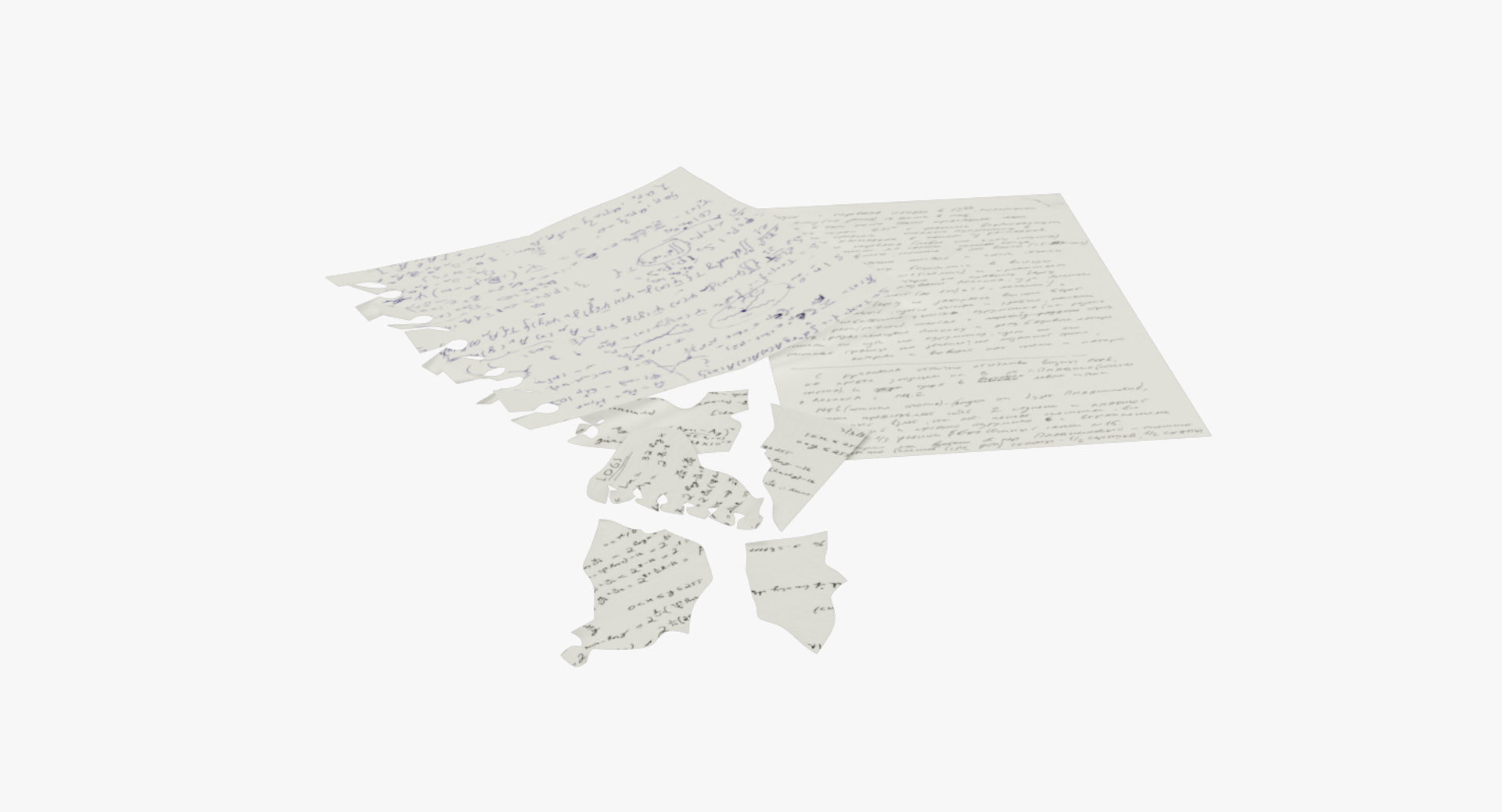 3D Paper Debris Model - TurboSquid 1207842