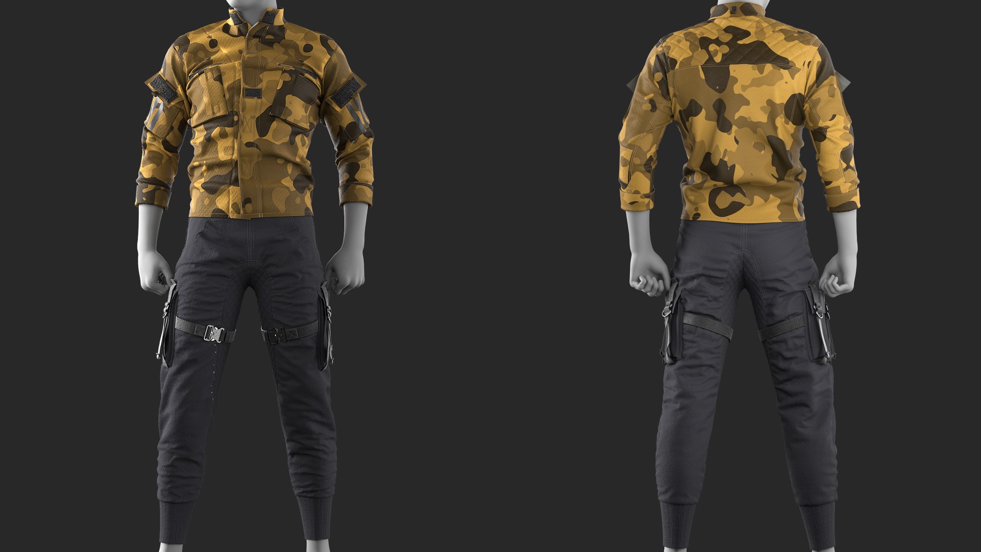 modelo 3d Mens Outfit 11 - Marvelous CLO Project file - TurboSquid 2029129