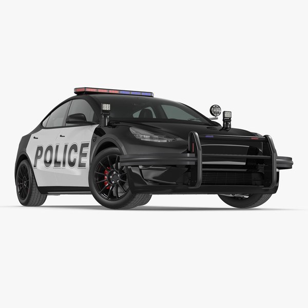 modelo 3d Tesla Model Y de la policía preparado para Cinema 4D ...