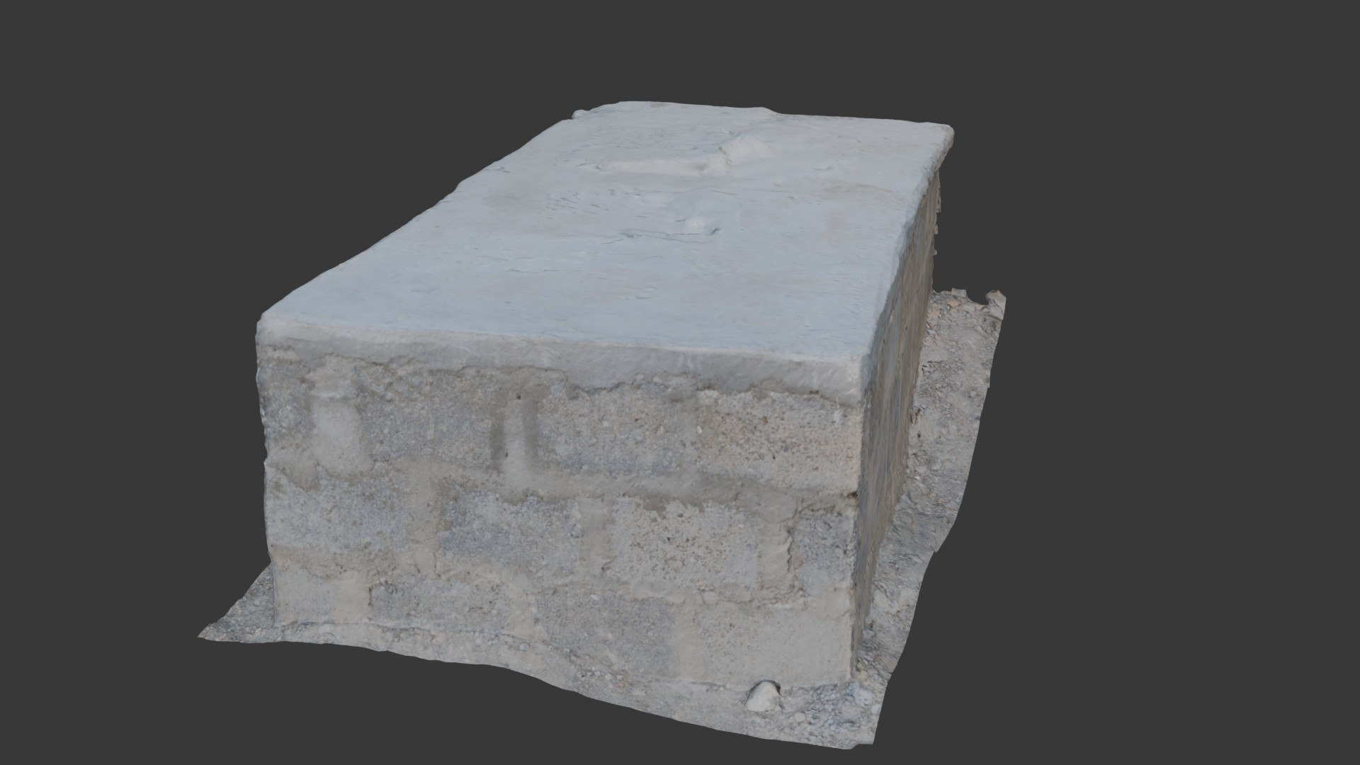 3D Concrete Brick Base Scan Model - TurboSquid 2393467