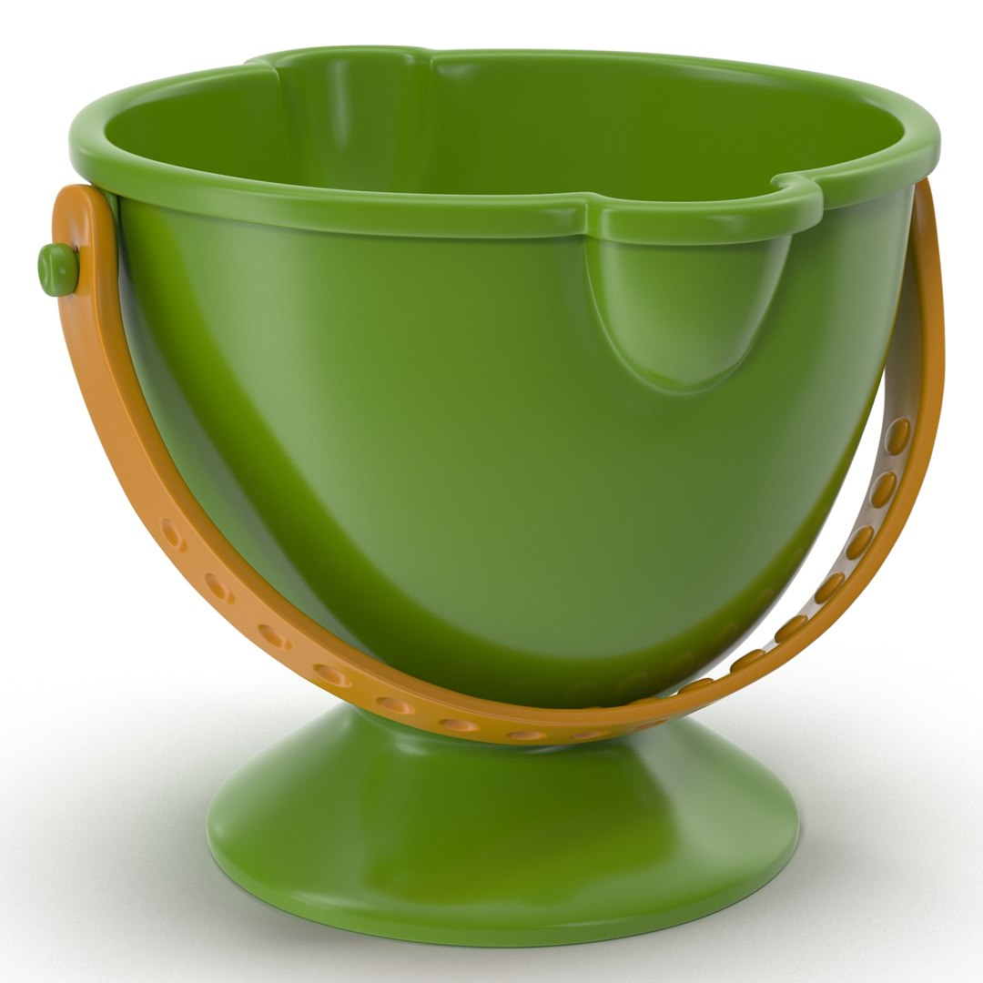 3d toy bucket 2 modeled