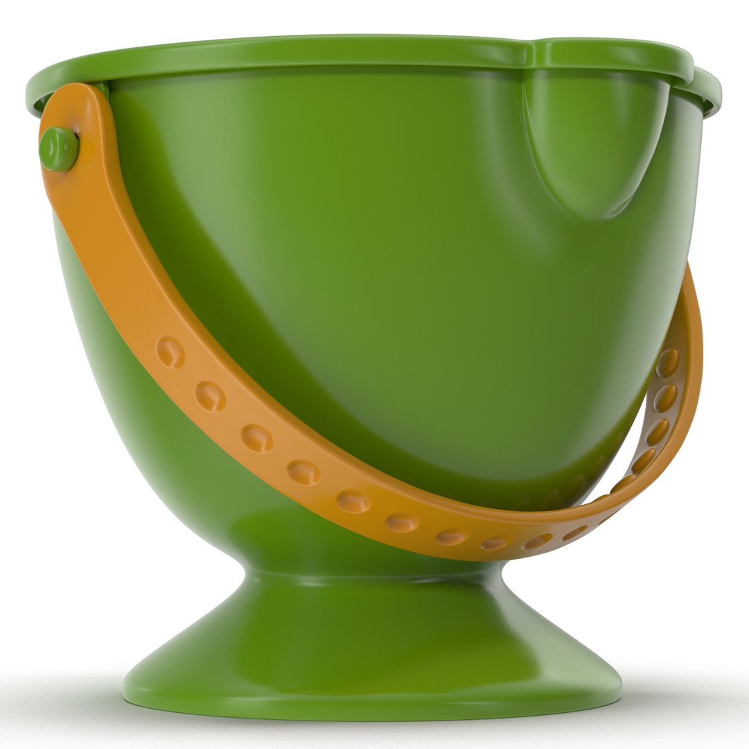 3d toy bucket 2 modeled
