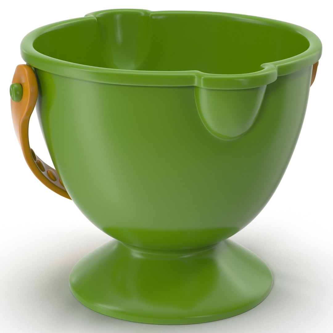 3d toy bucket 2 modeled