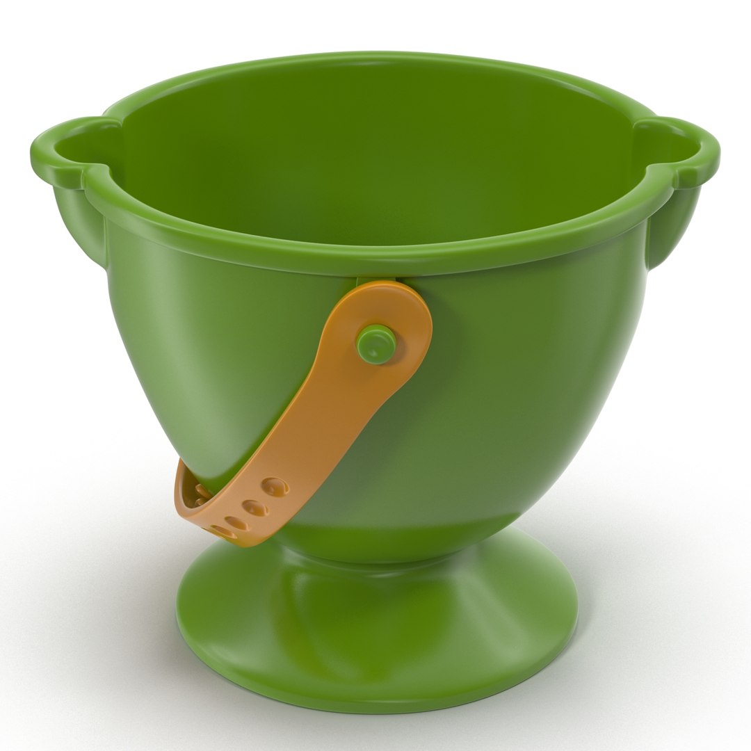 3d toy bucket 2 modeled