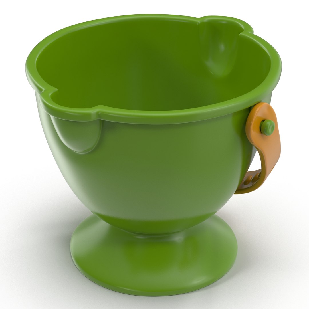 3d toy bucket 2 modeled