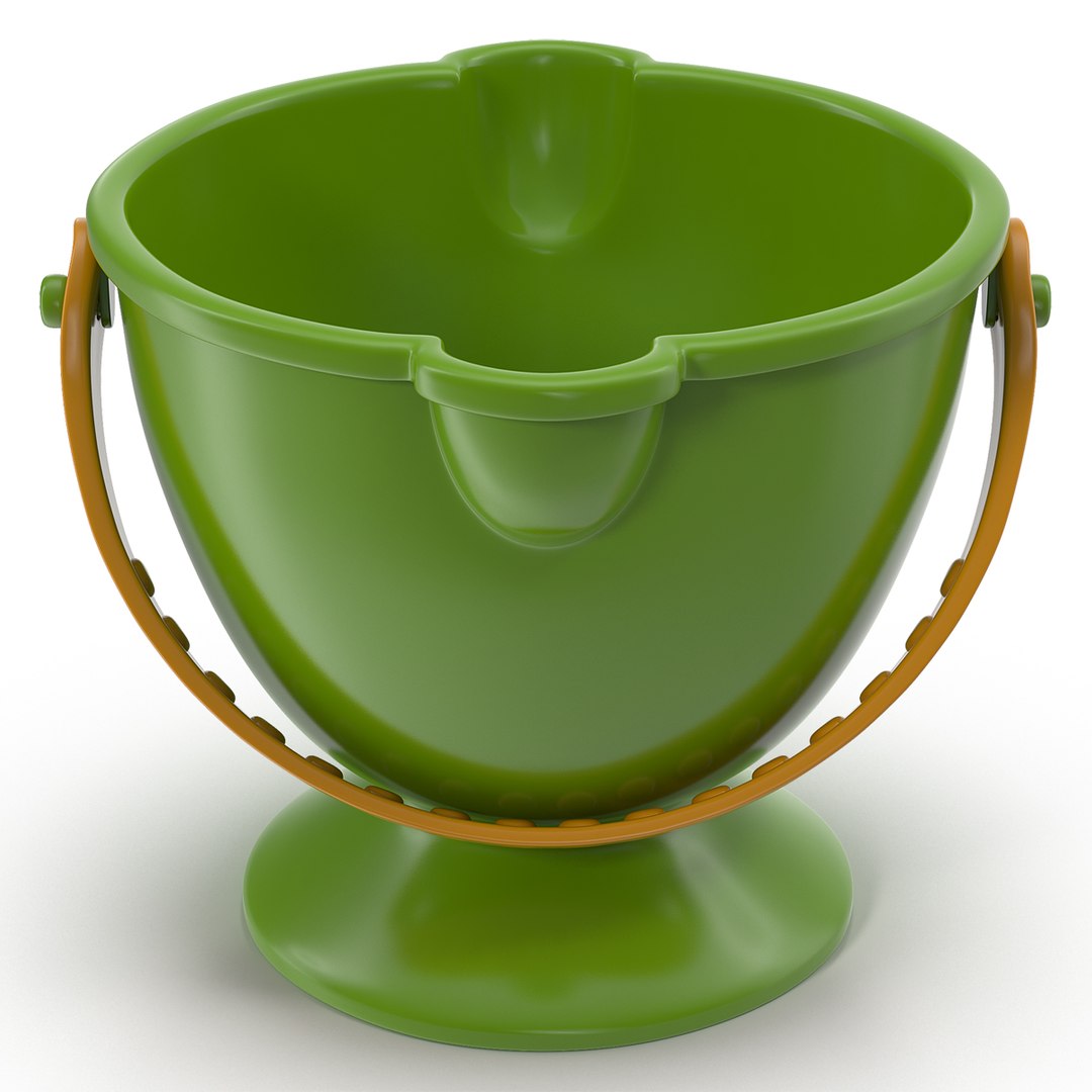 3d toy bucket 2 modeled