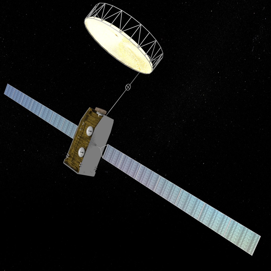 3d Model Inmarsat-4 Communications Satellites