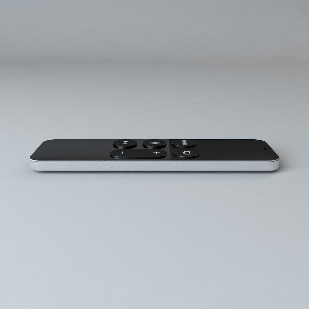 3d Model Apple Tv Remote