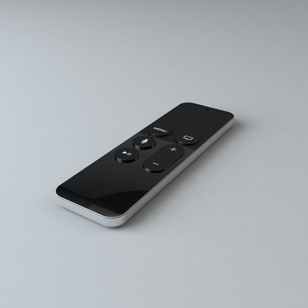 3d Model Apple Tv Remote