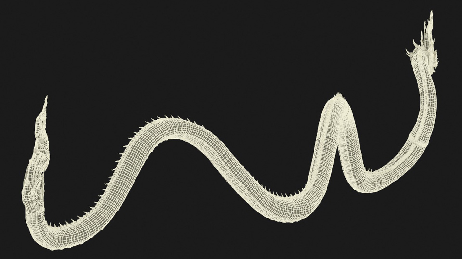 Gold Naga Dragon Rigged 3D Model - TurboSquid 2307915