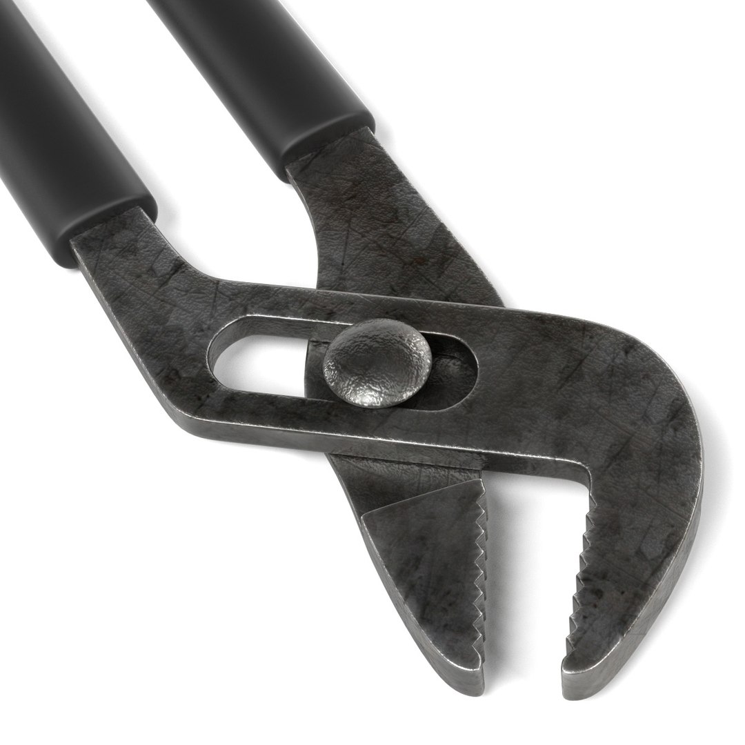 3d rusty pliers