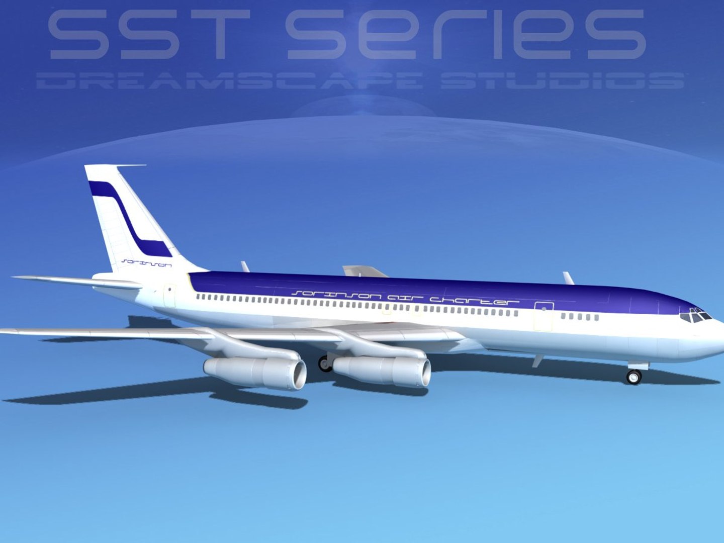 3d Model 707-320 Boeing 707